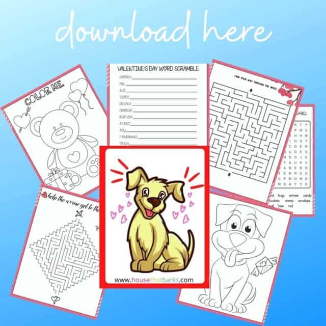 Free Valentine's Day Coloring and Activity Book - House that Barks