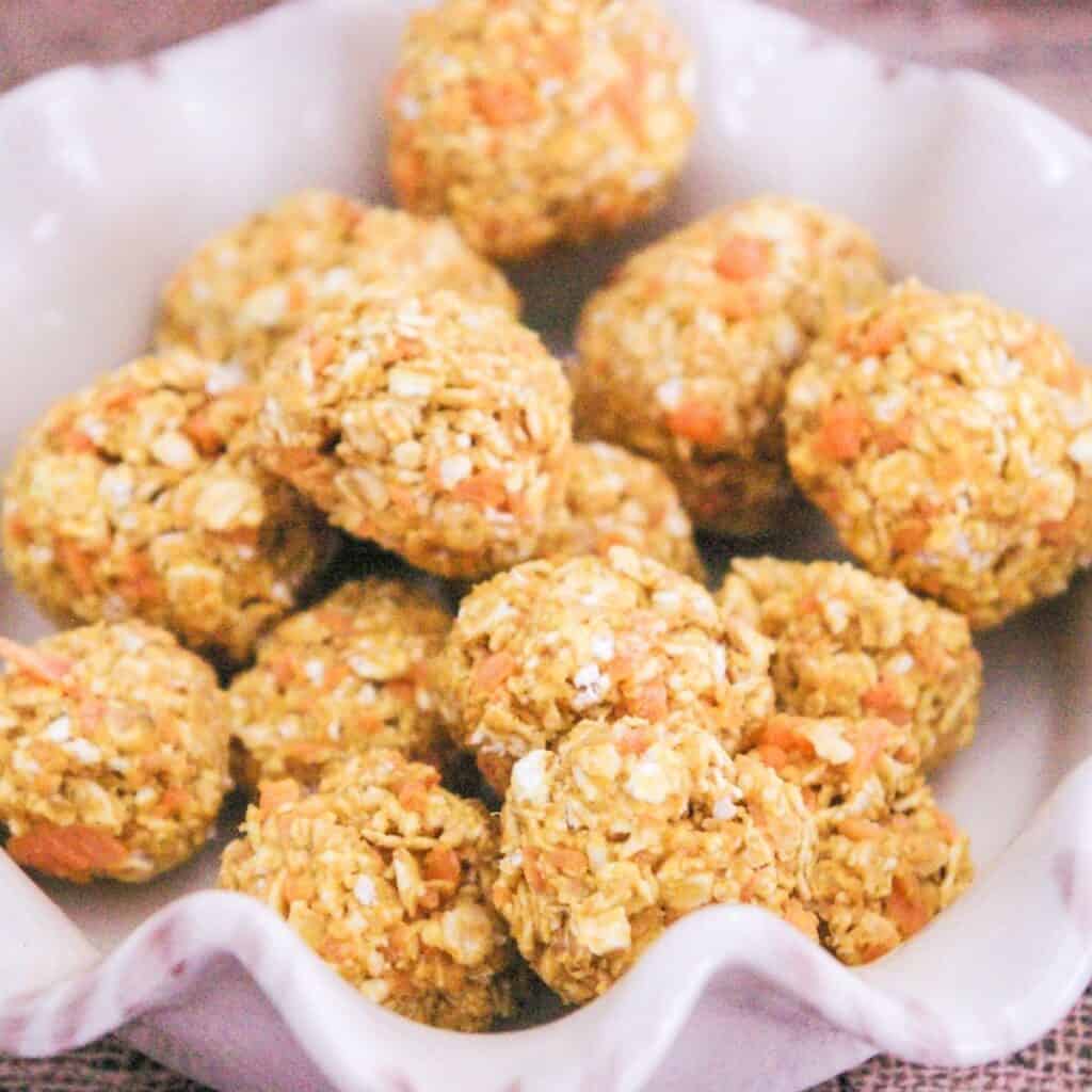 No Bake Carrot and Cheese Homemade Meatballs for Dogs - House that Barks