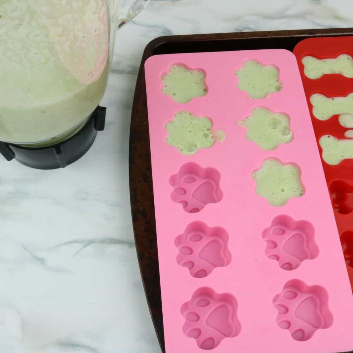Cucumber Yogurt Frozen Puppy Dog Treats | House That Barks