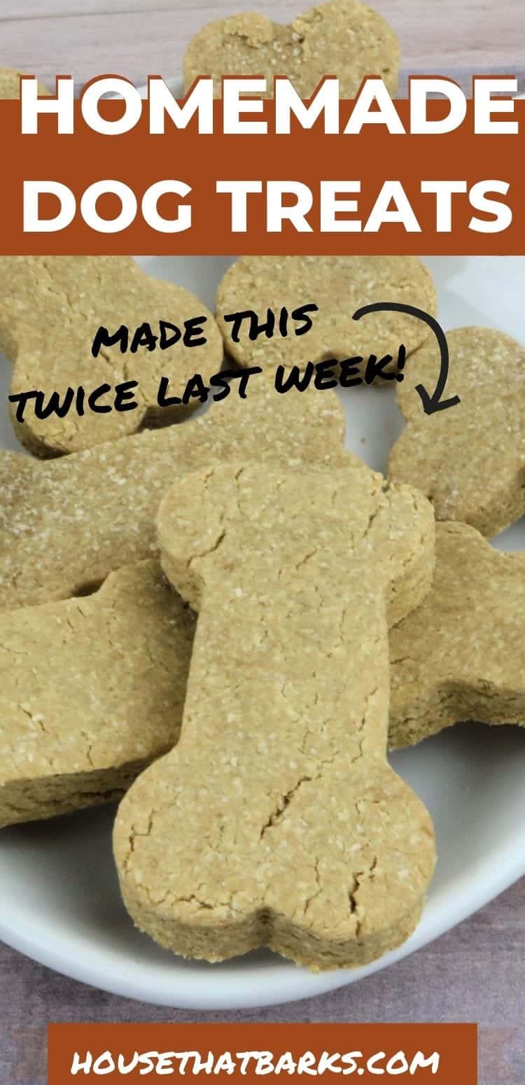 Homemade Peanut Butter Banana Dog Cookies | House That Barks